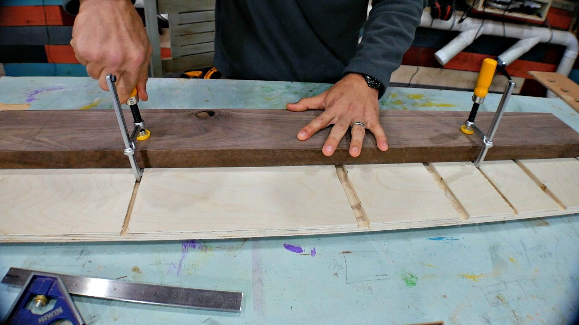 DIY Baseball Bat Display Rack - Pahjo Designs